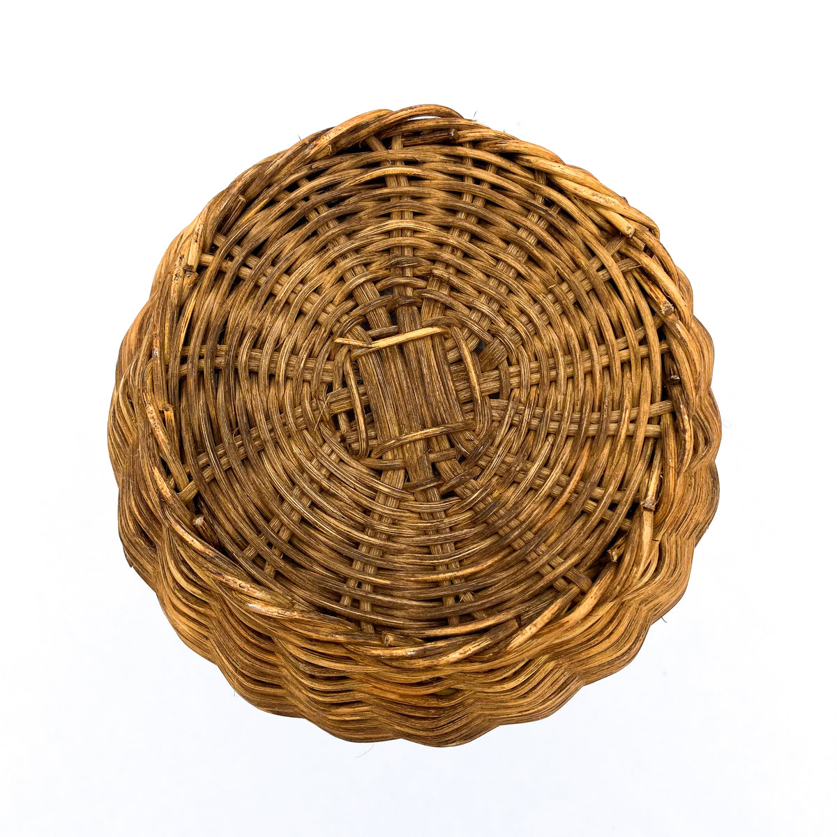 Large Vintage Wicker / Glass Vase - Weighted – Shop Anderson Manor